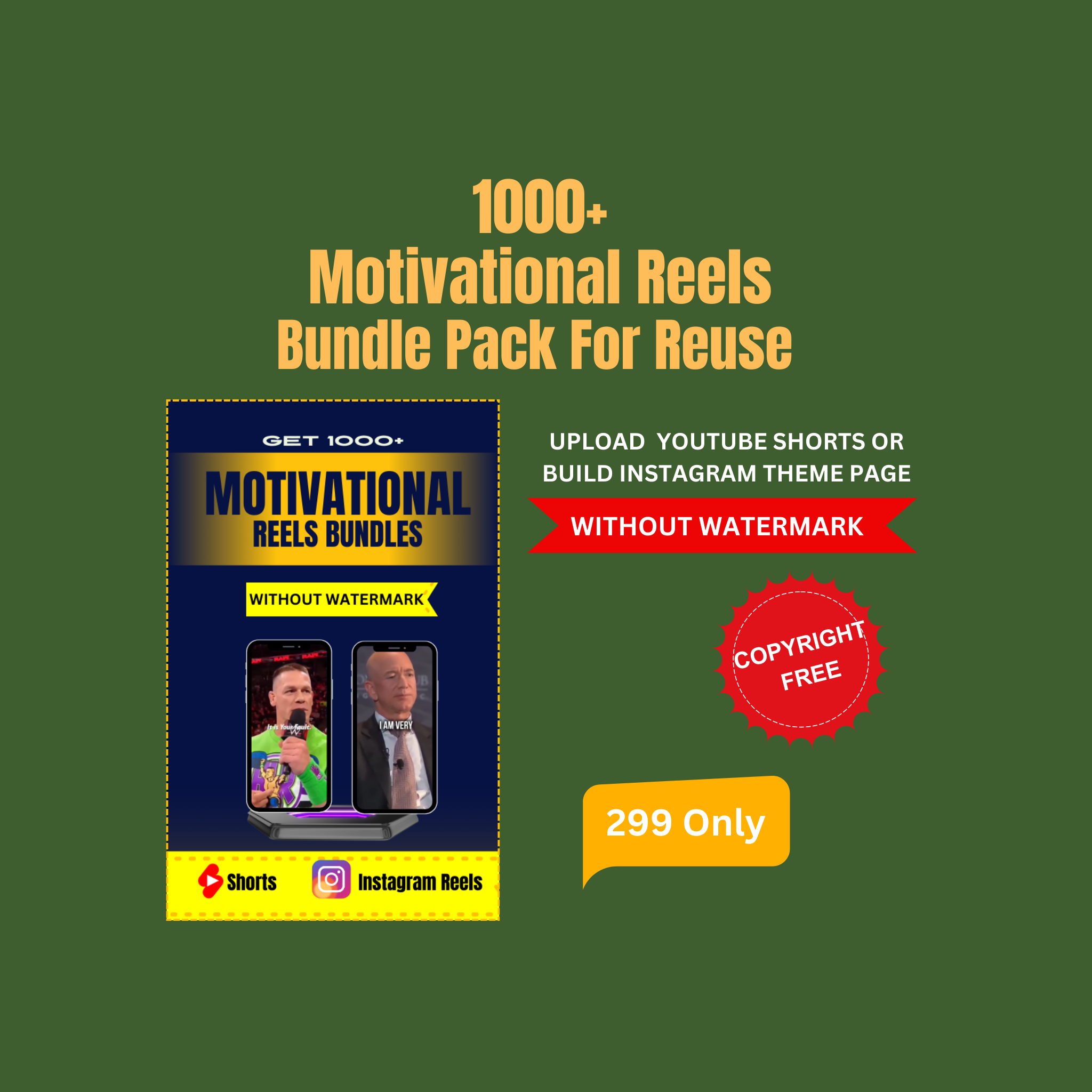 1000+ Motivational Reels Bundle – Digital Shop